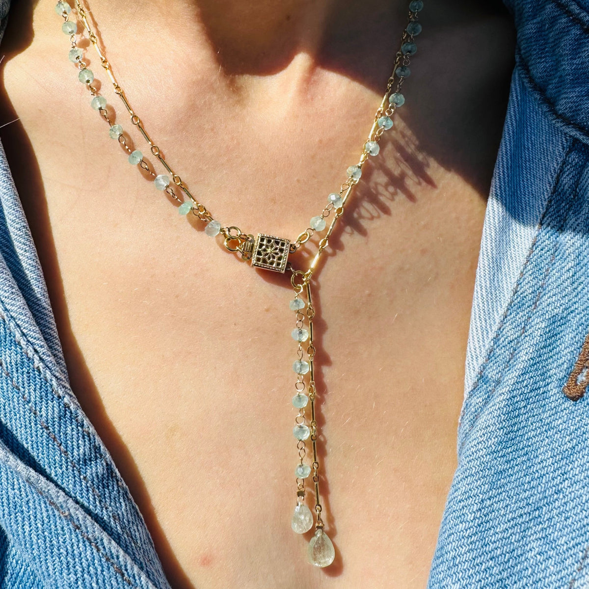 Beaded Jewellery - Semi-Precious Gemstones with Gold & Silver - KEKE